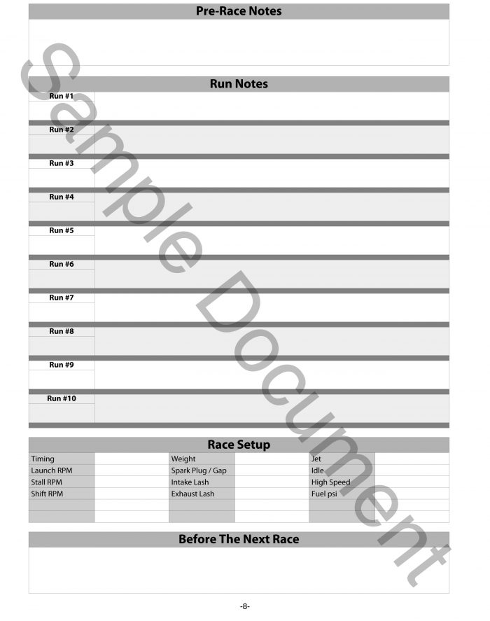 Drag Racing Log Book – Computech